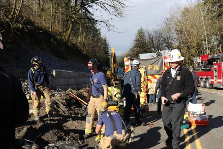 VRFA Crews Rescue Man Trapped Under Collapsed Retaining Wall - Auburn ...