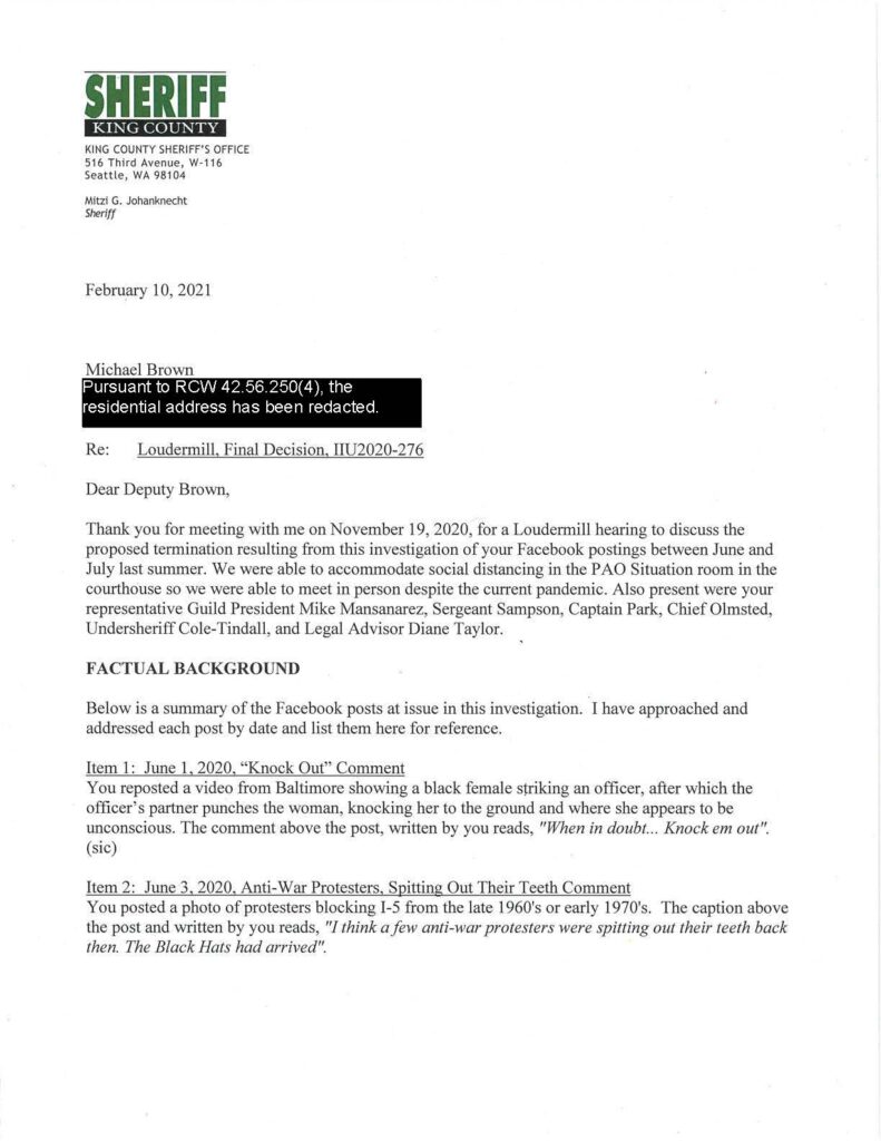 Former KCSO Detective Mike Brown Terminated for Social Media Posts ...