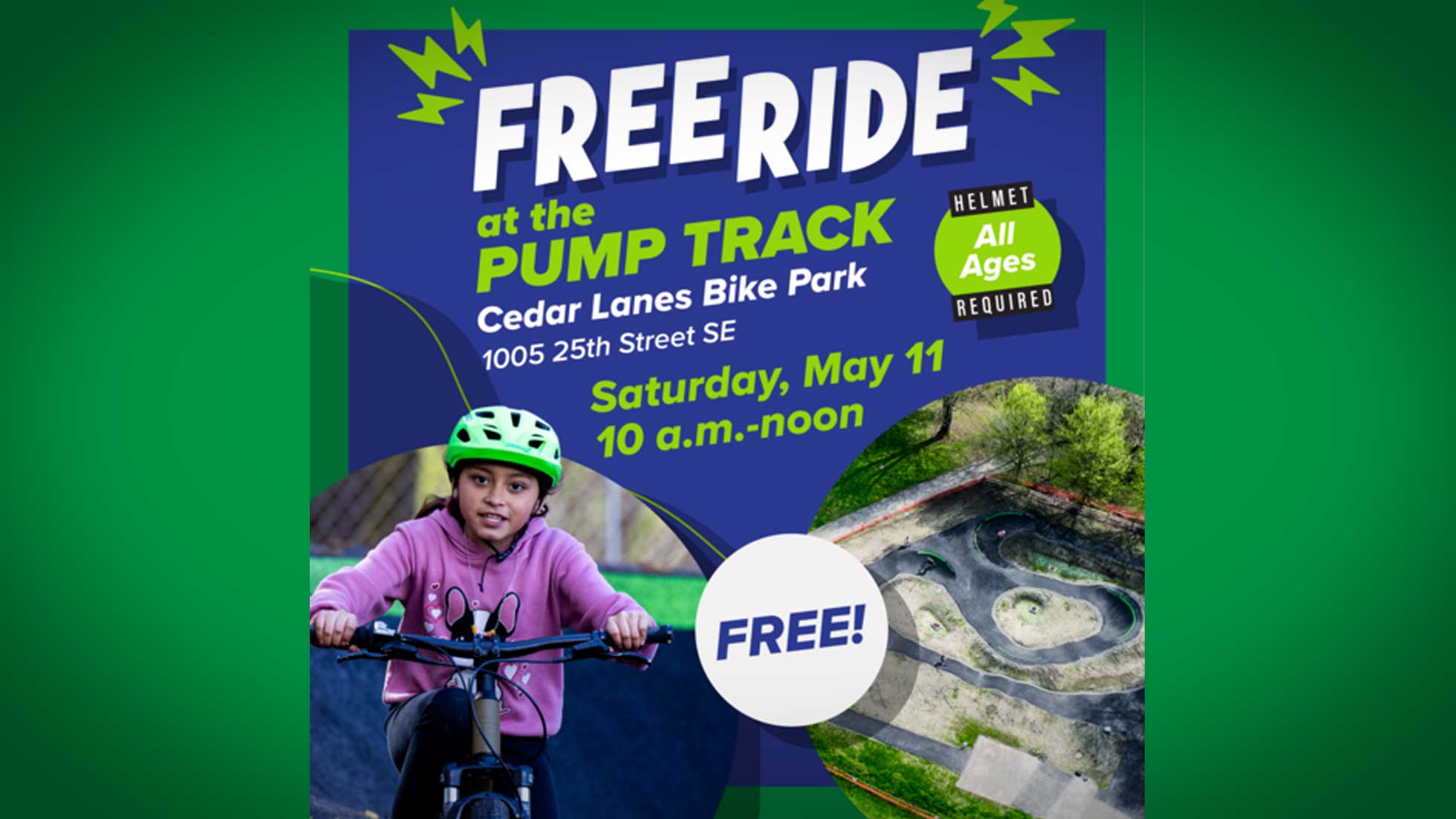 REMINDER: Opening celebration of Pump Track at Cedar Lanes Park will be ...