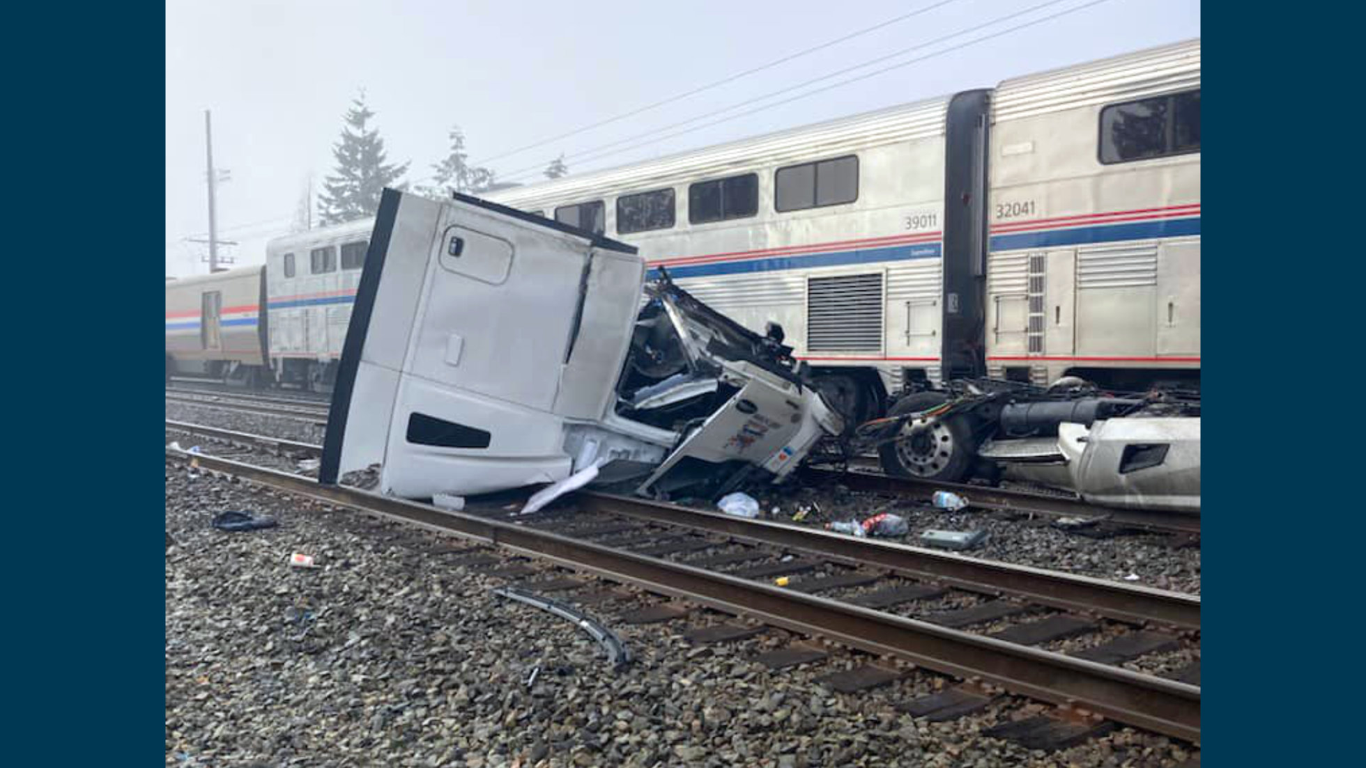 Amtrak train strikes semi stuck on Auburn tracks Saturday morning; no ...