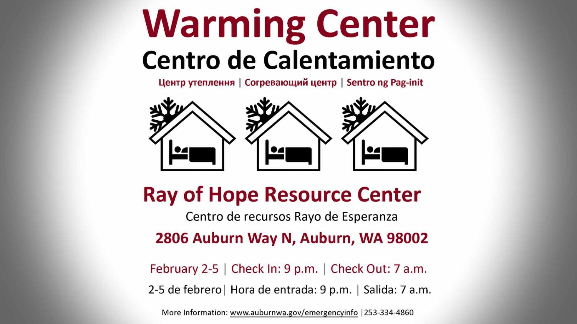 Auburn extends warming center hours as freezing temperatures persist ...